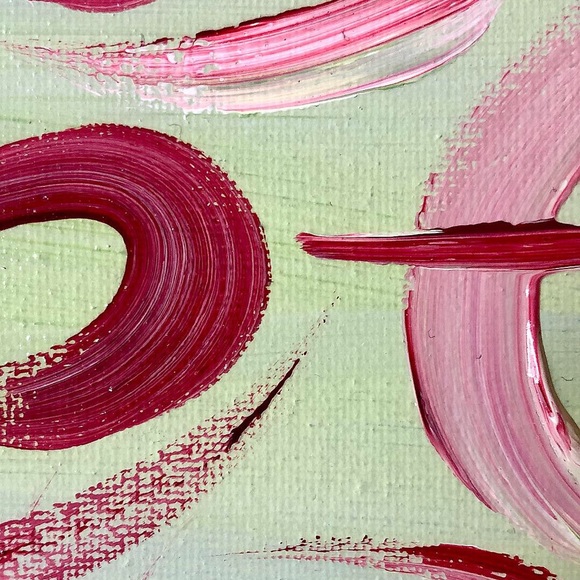 Wall Decor | Handmade Om Namaste Painting Abstract Handmade | Poshmark